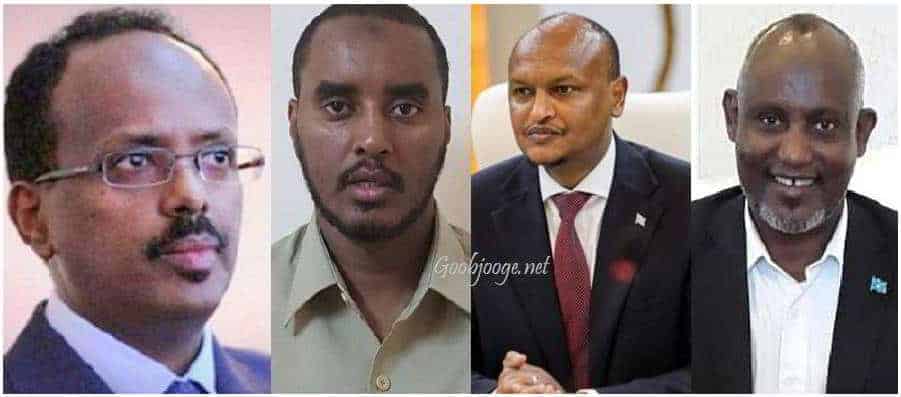 Farmaajo, C/weli Muudey, Fahad Yaasiin & Mahdi Guuleed oo iska ...